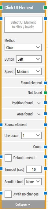 The Desktop UI building blocks - Click UI Element - LEAPWORK