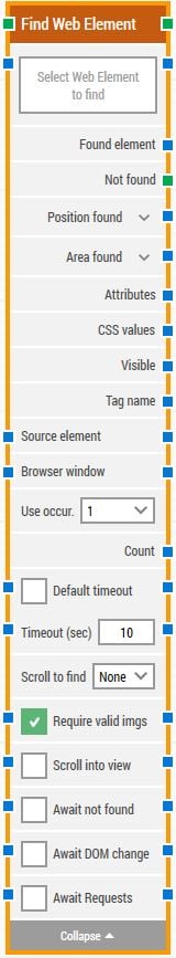 Find Web Element Web Building Blocks Leapwork Documentation