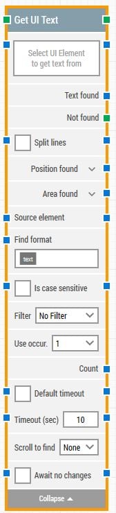 Get UI Text Desktop UI Building Blocks Leapwork Documentation