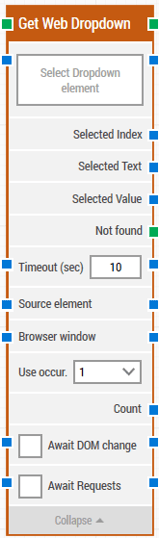 Get Web Dropdown- The Web building blocks - LEAPWORK