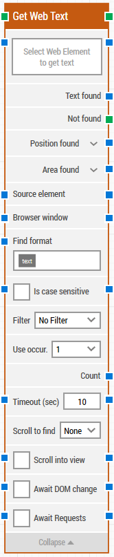 Get Web Text The Web Building Blocks Leapwork