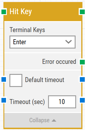 Hit Key | Green Screen Building Blocks | Leapwork Documentation
