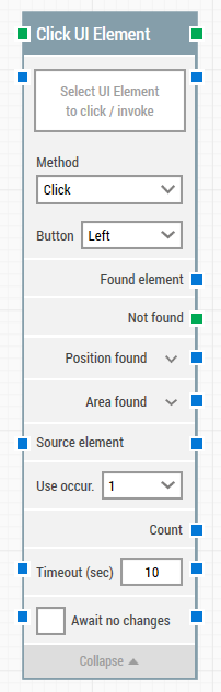 The Desktop UI building blocks - Click UI Element - LEAPWORK