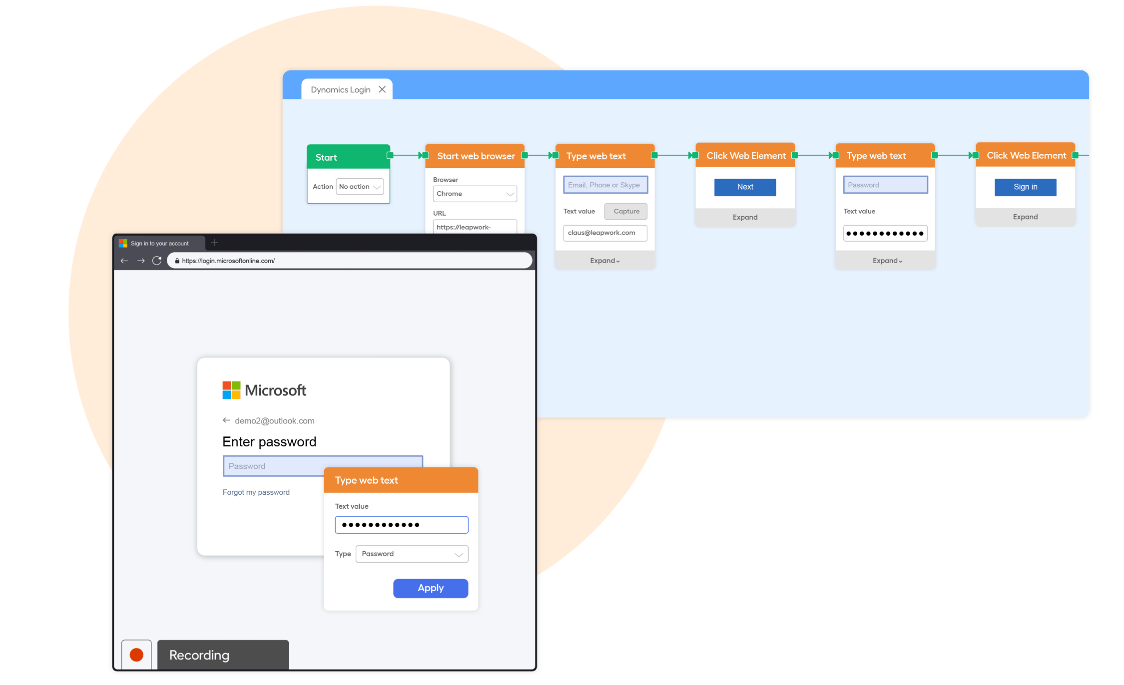 Dynamics 365 Automation - Leapwork Test Automation