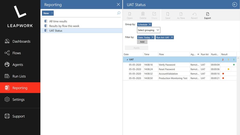 Working with LEAPWORK: 7. Reporting