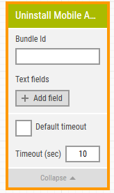 Uninstall Mobile Application | Native Mobile | Leapwork Documentation