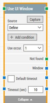 Use UI Window Desktop UI Building Blocks | Leapwork Documentation