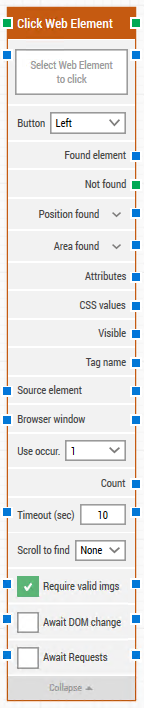 Click Web Element The Web Building Blocks Leapwork