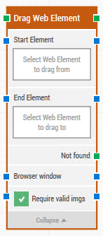Drag Web Element Web Building Blocks | Leapwork Documentation