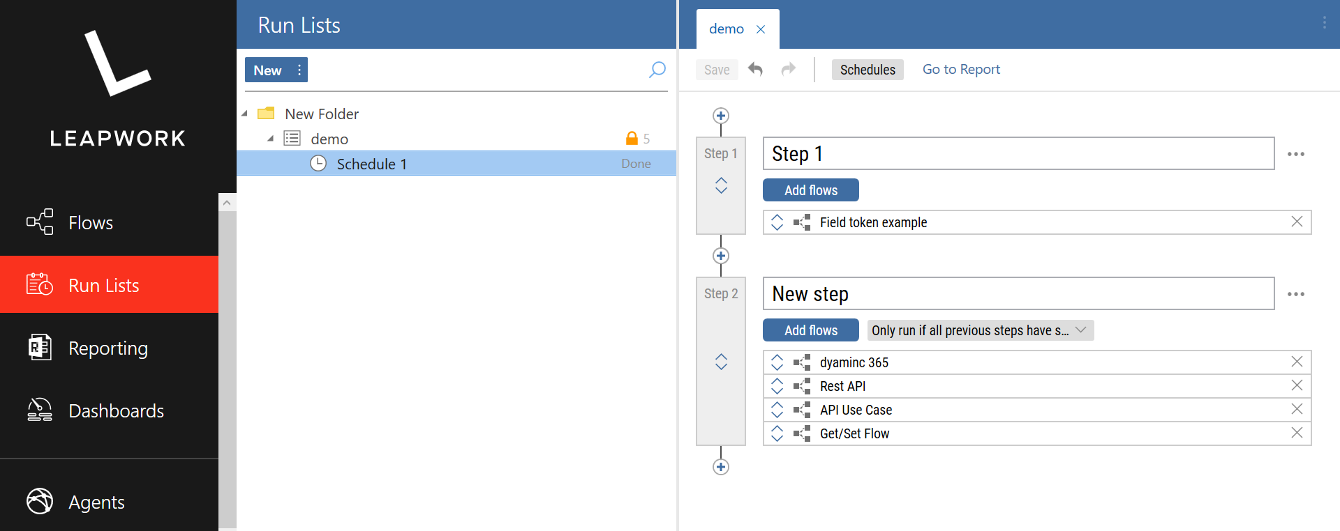 Working with LEAPWORK: 6. Run Lists