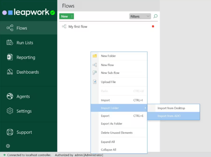 ADO integration | Leapwork Documentation