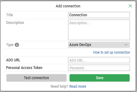 Azure DevOps (ADO) Server | Connections | Leapwork Documentation