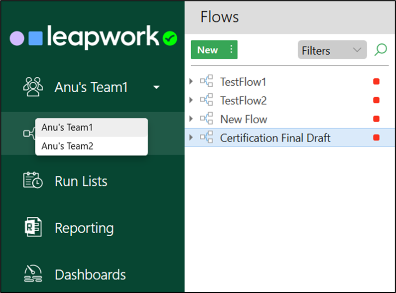 Teams | Leapwork Documentation