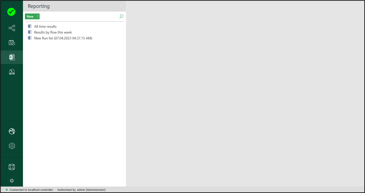 Reporting | Leapwork Documentation