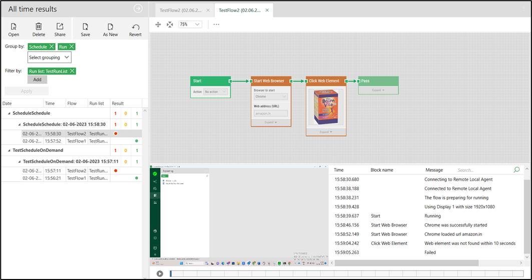 Reporting | Leapwork Documentation