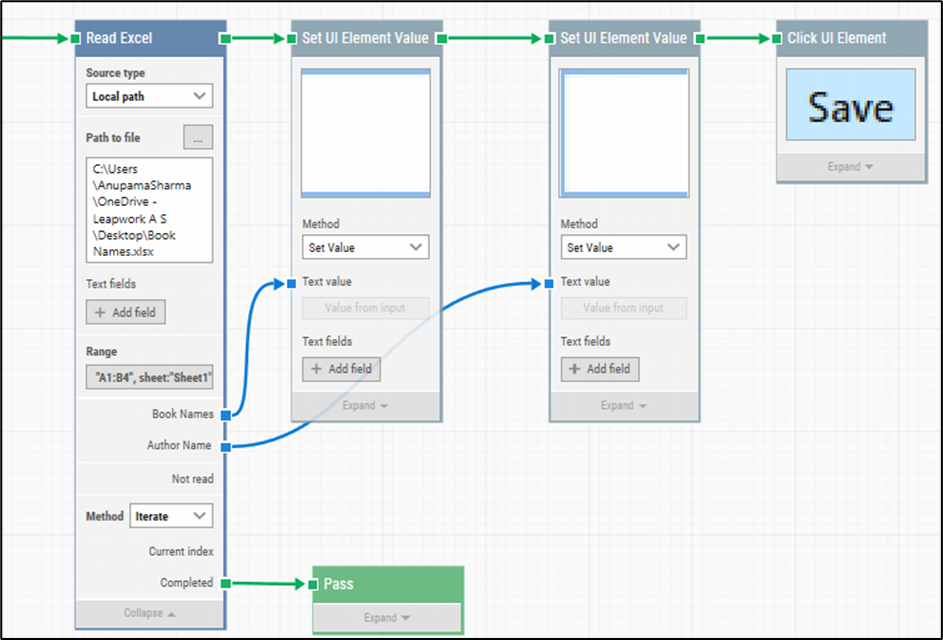 Designing automation flows | Leapwork Documentation