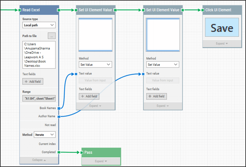 Designing automation flows | Leapwork Documentation