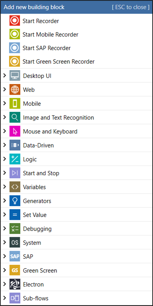 Sub-flows | Leapwork Documentation