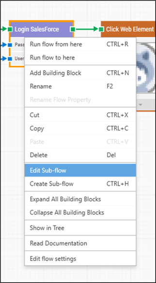 Sub-flows | Leapwork Documentation