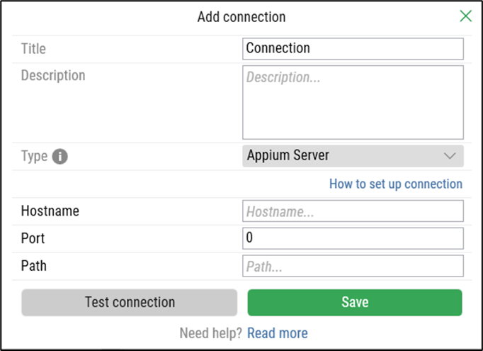 LEAPWORK Documentation: Connections