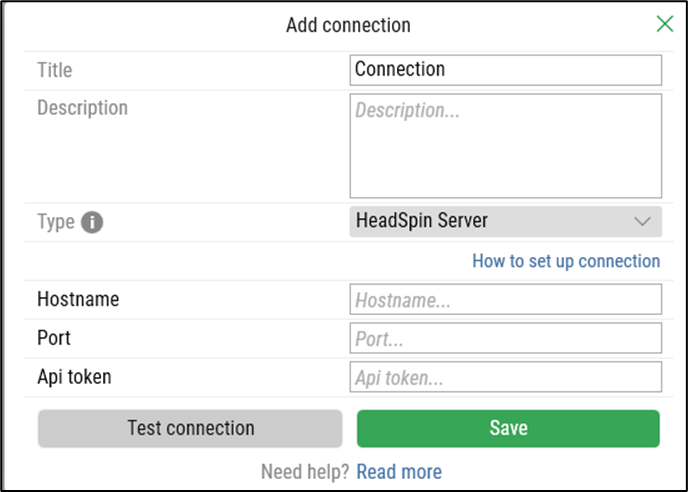 LEAPWORK Documentation: Connections