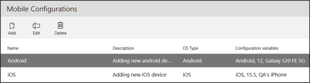 Mobile Configuration | Leapwork Documentation
