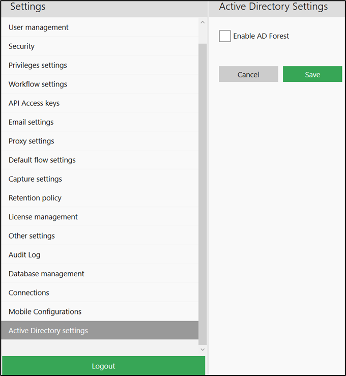 Active Directory Settings | Leapwork Documentation