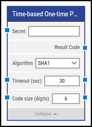 Time-based One-time Password | MFA Blocks | Leapwork Documentation