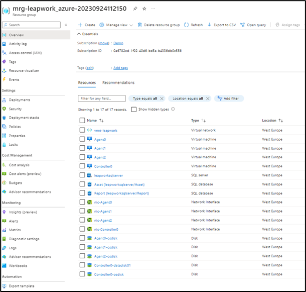 Leapwork on Azure Marketplace Installation Guide | Documentation