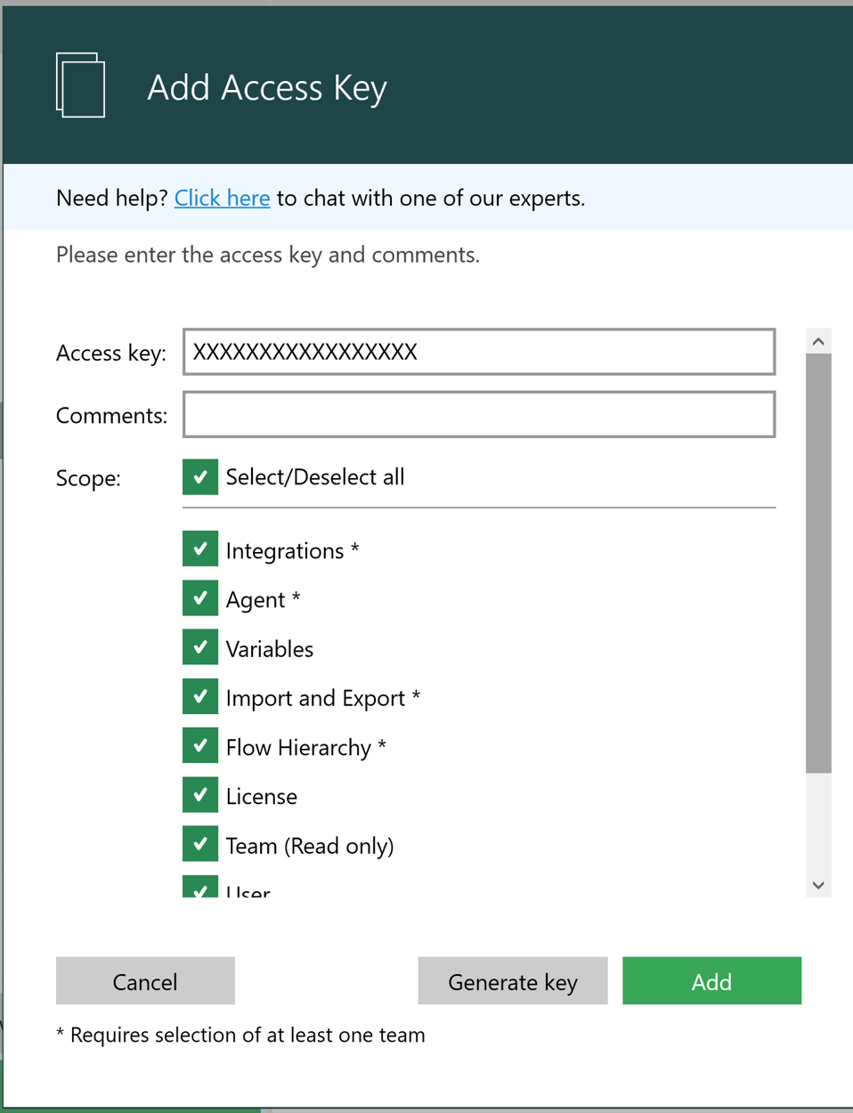 API Access Keys | Leapwork Documentation