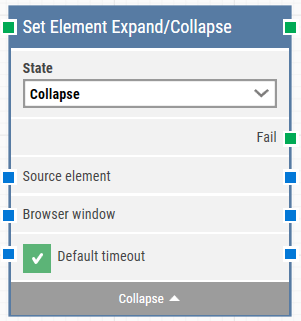 Dynamics 365 Set Element Expand/Collapse | Building Blocks | Leapwork