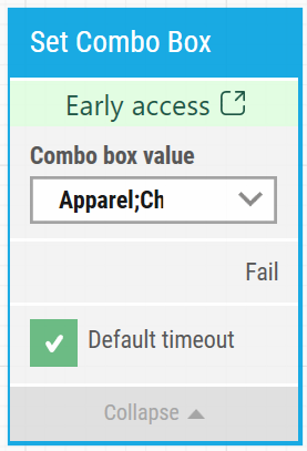 Salesforce Set Element Combo Box | Building Blocks | Leapwork Docs