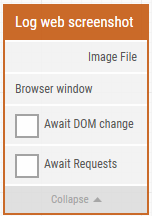 Log Web Screenshot Web Building Blocks | Leapwork Documentation