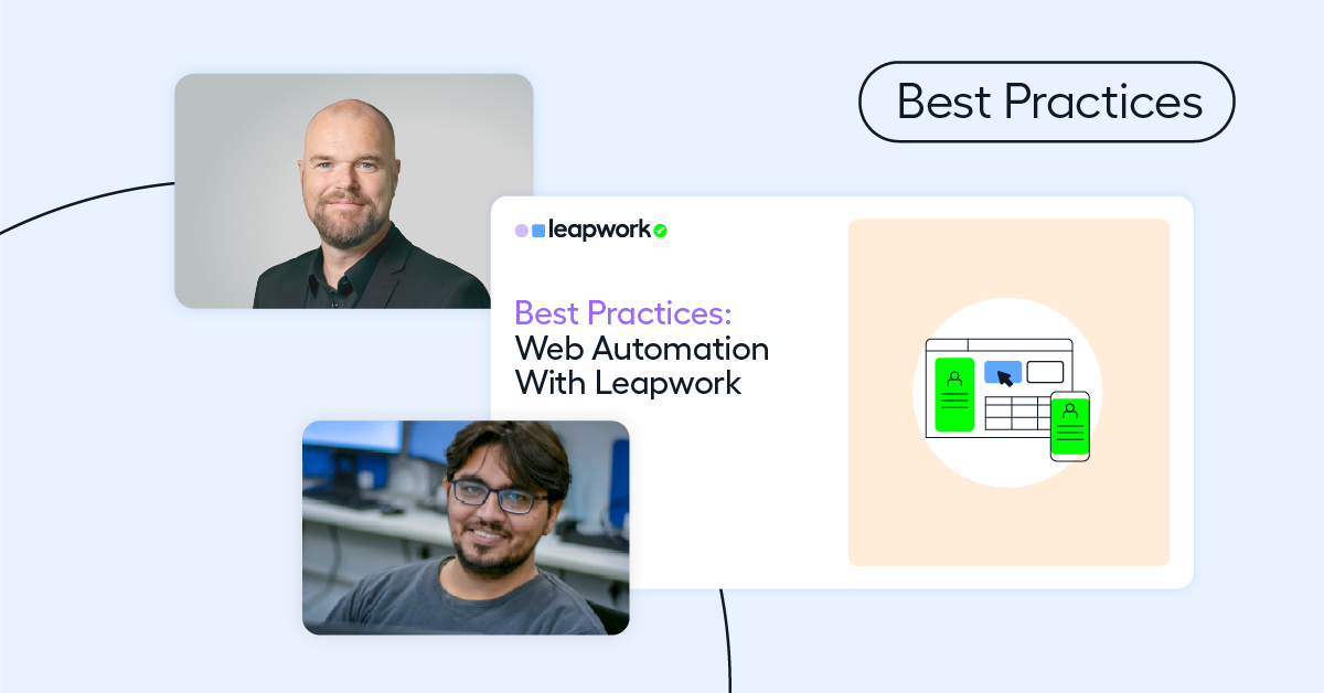 Best Practices: Web Automation with Leapwork