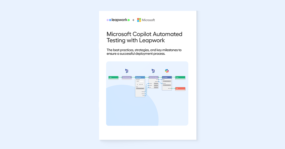 Product Overview | Leapwork – Smarter Faster Test Automation