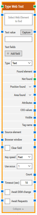 Type Web Text The Web Building Blocks Leapwork