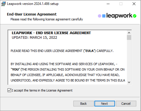 Trial Installation and Activation | Leapwork Documentation