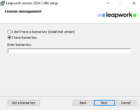Trial Installation and Activation | Leapwork Documentation