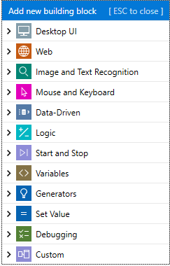 Differences between Web, Desktop UI, and Virtual Desktop Automation