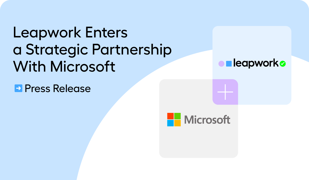 Leapwork Enters A Strategic Partnership With Microsoft