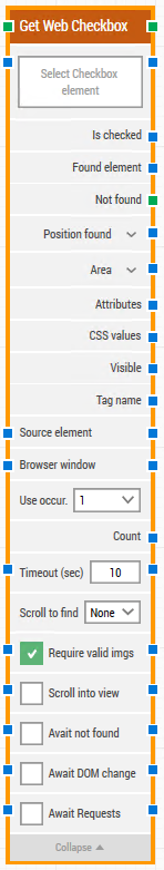 Get Web Checkbox - The Web building blocks - LEAPWORK