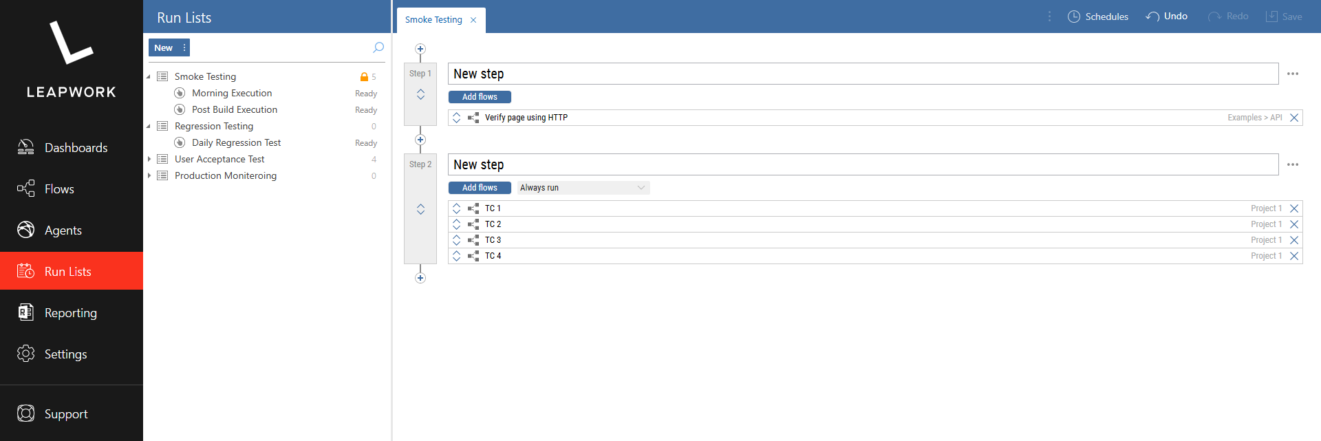 Working with LEAPWORK: 6. Run Lists