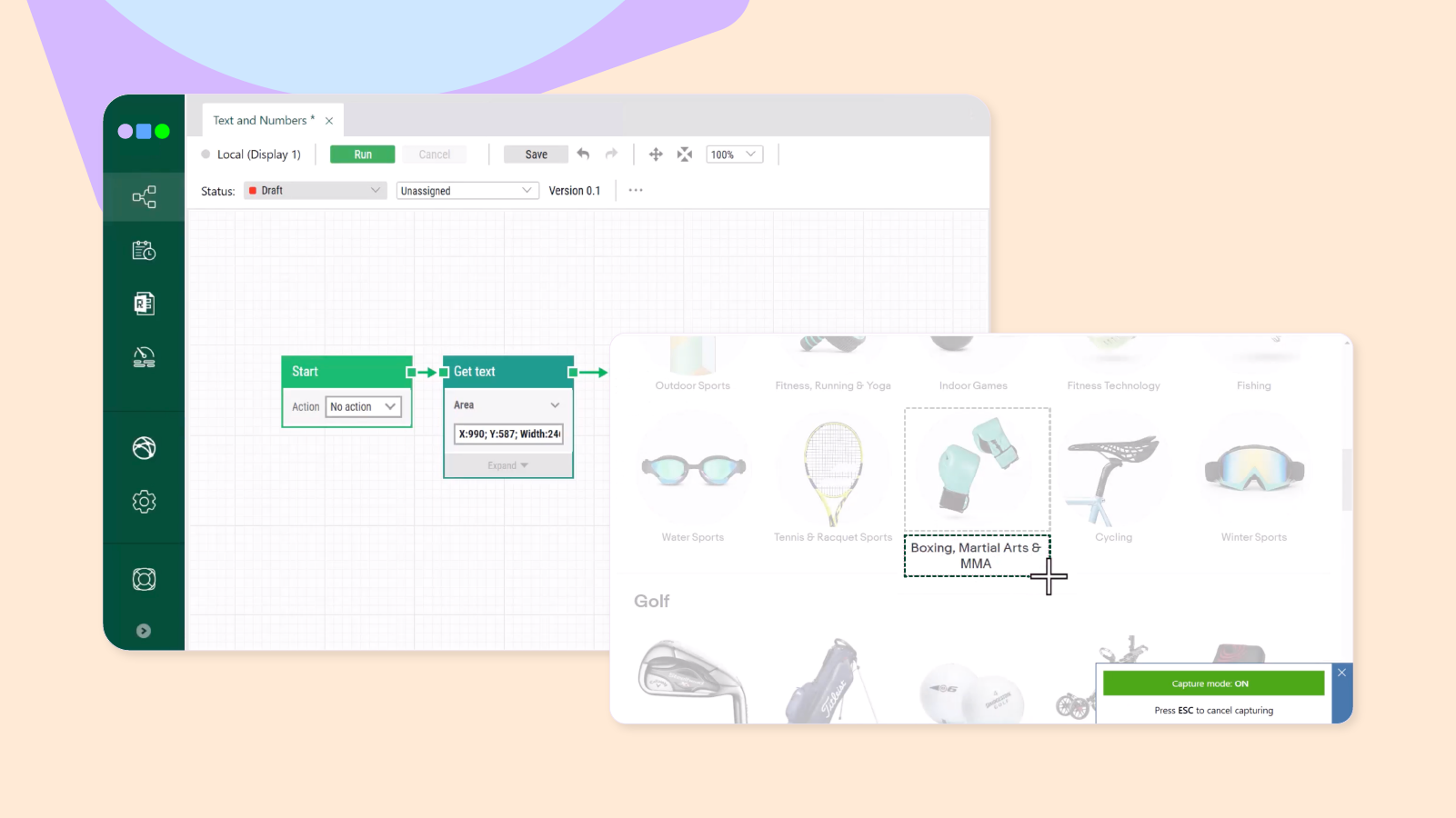 Virtual text numbers recognition | Leapwork